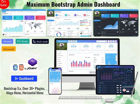 Maximum Responsive Bootstrap 4 And 5 Admin Dashboard Ui And Webapp