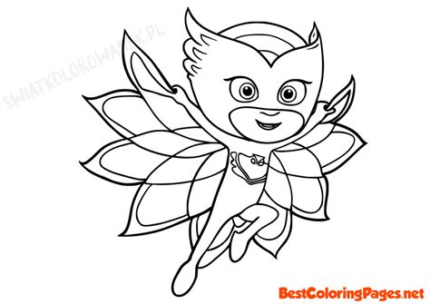 Pj Masks Owlette Coloring Page Free Printable Coloring Pages