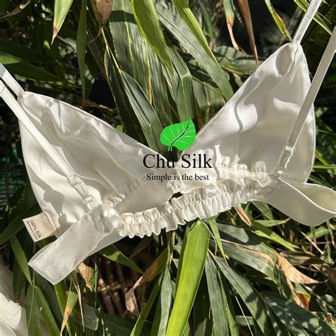 Áo Bra Tơ Tằm Chu Silk Phiên Bản Cao Cấp đệm áo Là Tơ Nguyên Bản Và 2
