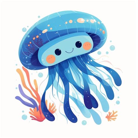 Comb Jelly Drifting With The Current Premium Ai Generated Vector