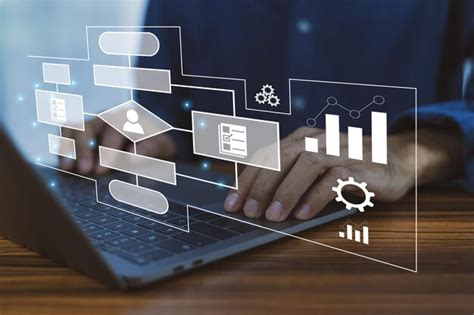 Premium Photo Businessman Using Workflow Working On Computer