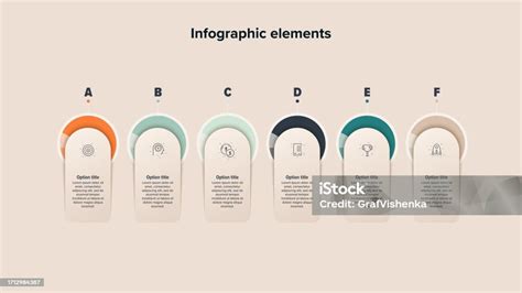 6단계 원이 있는 비즈니스 프로세스 차트 인포그래픽 라운드 워크플로우 그래픽 요소 회사 순서도 프레젠테이션 슬라이드입니다 플랫 디자인의 벡터 정보 그래픽 0명에 대한 스톡