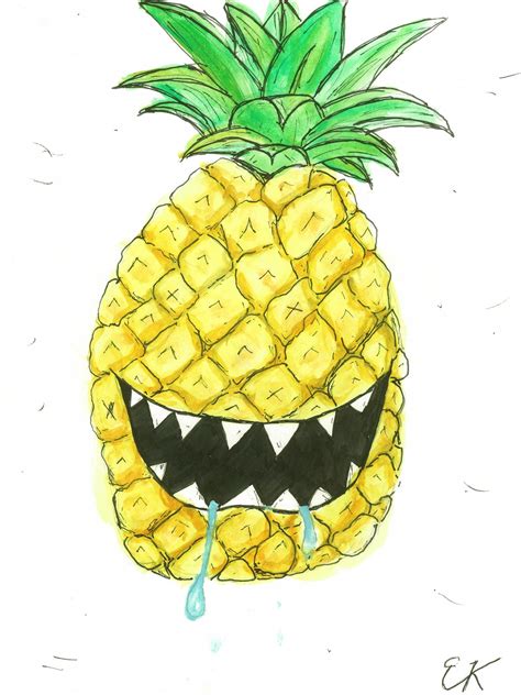 Spongebob Pineapple Drawing