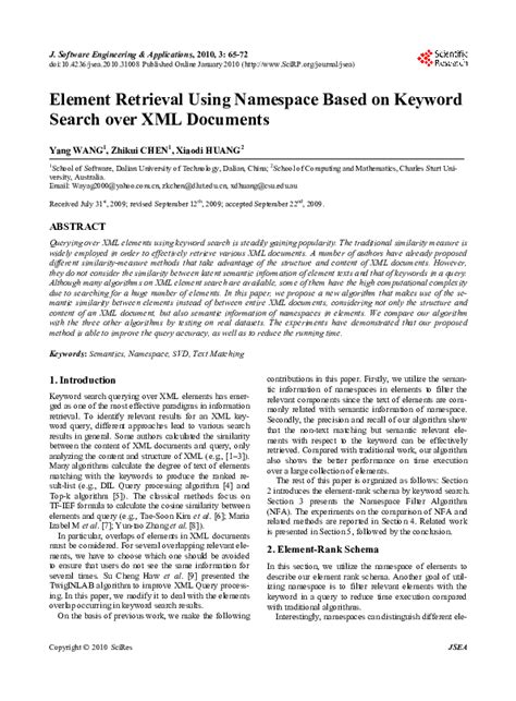 Pdf Element Retrieval Using Namespace Based On Keyword Search Over