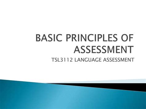 3 Basicprinciplesofassessment 1ppt