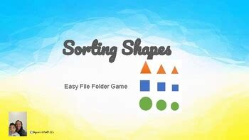 Sorting Shapes File Folder Game By Ms Lonna TPT