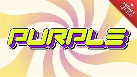 Purple Yk2 Font Style Text Effect Generator