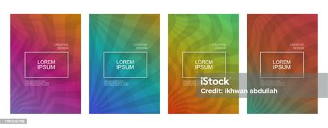 다채로운 그라데이션 최소 기하학적 라인 패턴 배경 표지 템플릿 0명에 대한 스톡 벡터 아트 및 기타 이미지 0명 개체 그룹 공란 Istock