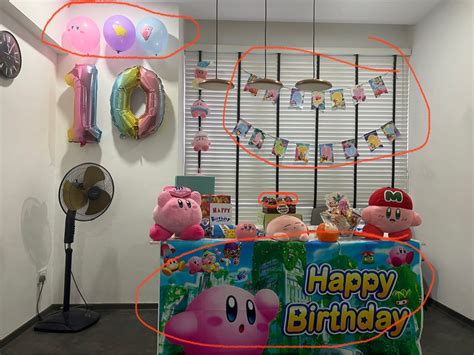 Kirby Birthday Party Hobbies And Toys Stationery And Craft Occasions And Party Supplies On Carousell