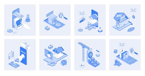 Mobile Banking Isometric Concepts Objects Ft 3d And Isometry Envato Elements