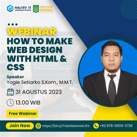 Webinar How To Make Web Design With Html And Css Cdc Unas