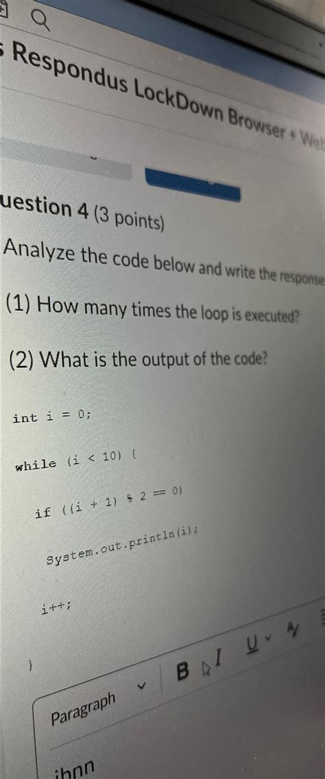 solved uestion 4 3 ﻿points analyze the code below and