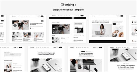 Log In Writing X Webflow Ecommerce Website Template