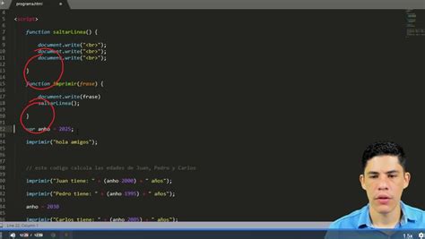 Consulta sobre el después de la declaración de funciones Lógica de programación Primeros