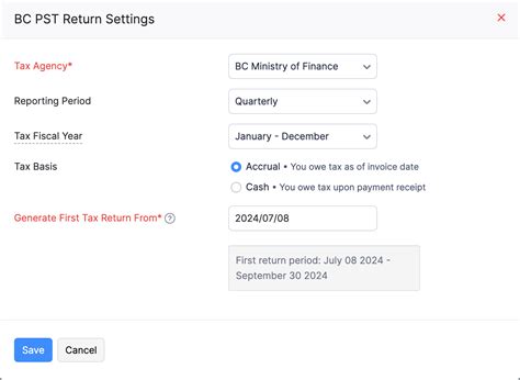 Canada Bc Pst Returns Help Zoho Books