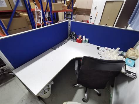 L Shape Partition With Table Furniture And Home Living Furniture Other