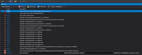 I Created An Empty Project Tried To Build In In Vs And Got A Bunch Of Errors Wth Is This How