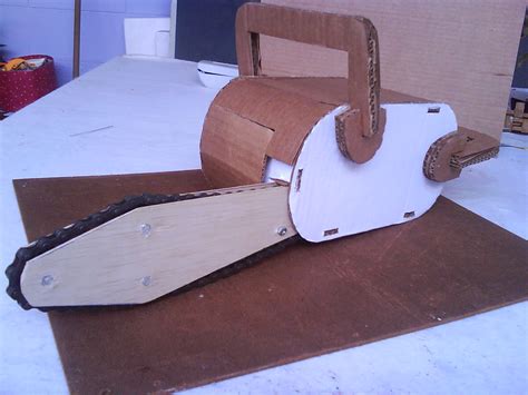 Cardboard Chainsaw 4 Steps With Pictures Instructables