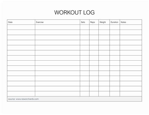 Free Gym Journal Templates Pdf Word Excel