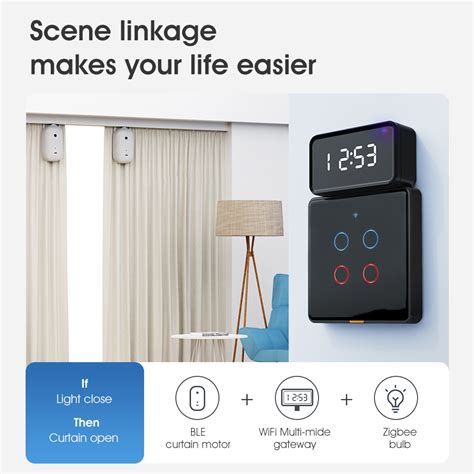 Smatrul Tuya Smart Multi Mode Gateway Zigbee Bluetooth Mesh Wireless Bridge Hub Time Display App