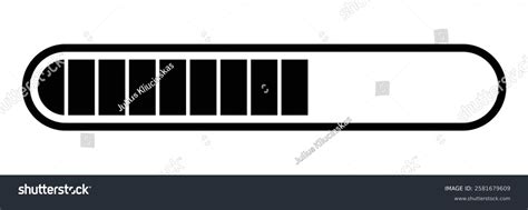 Progress Bar Vector Illustration Loading Completion Stock Vector Royalty Free 2581679609