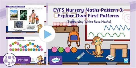 👉 Eyfs Nursery Maths Pattern 3 Powerpoint Exploring Patterns