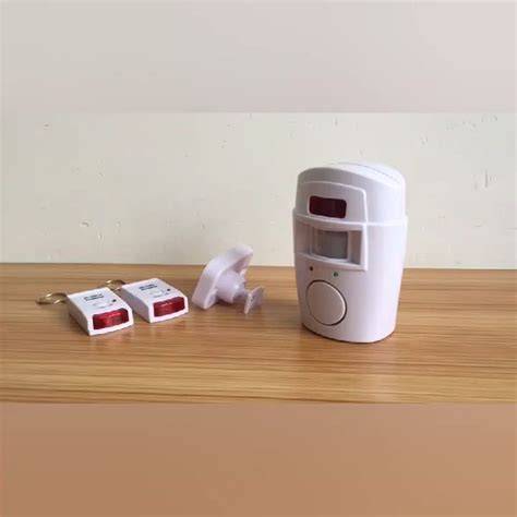 Cod Alarm Anti Maling Infrared Pir Sensor Gerak 2 Remote Alarm Mini