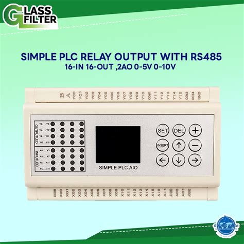 All In One Simple PLC Relay Output With RS485 16 In 16 Out 2AO 0 5V 0 10V Shopee Thailand
