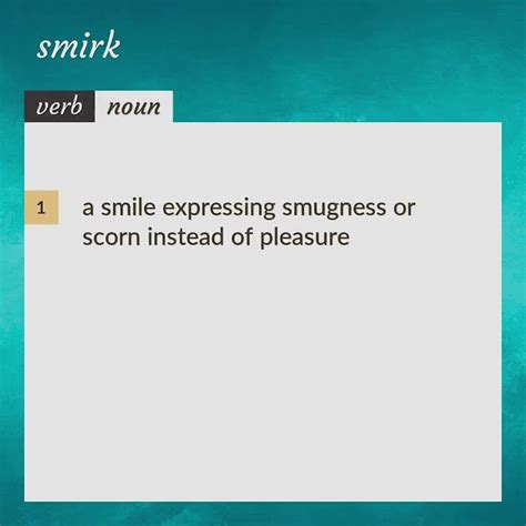 Smirk Meaning Of Smirk Youtube