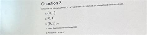 Solved Question Which Of The Following Notation Can Be Chegg