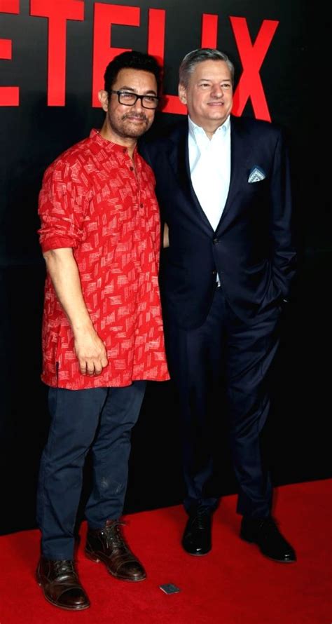 Mumbai Bollywood Actor Aamir Khan Poses For A Photograph At The Netflix Networking Party