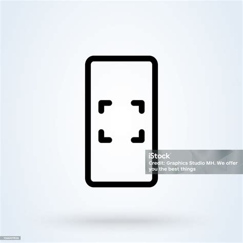 Pindai Kode Qr Ikon Atau Gaya Seni Garis Logo Konsep Pemindai Kode Batang Kerangka Ilustrasi