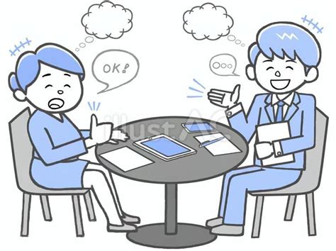 商談成立で顧客満足喜ぶ担当者イラスト No 24641920｜無料イラスト・フリー素材なら「イラストac」