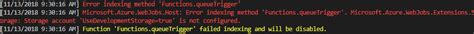 Azure Storage Emulator Connection String For Azure Function Queue