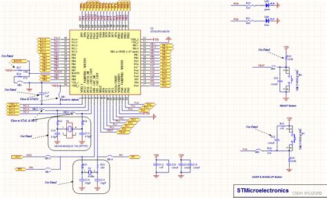 基于stm32f030r8t6单片机最小系统开发板硬件设计（原理图pcb）工程文件，ad09设计的工程文件stm32f030r8t6核心