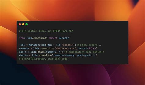 New Oss Library Lida For Automatic Generation Of Grammar Agnostic Visualizations And