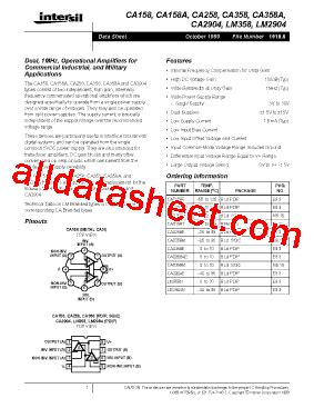 LM2904NDatasheet PDF Intersil Corporation