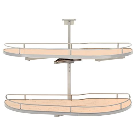 Rev A Shelf Girasolo 18 Inch Blind Right Corner Cabinet Light Brown