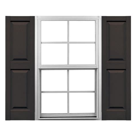 Mid America Mid America Vinyl Tailormade Panels Raised Panel Shutters