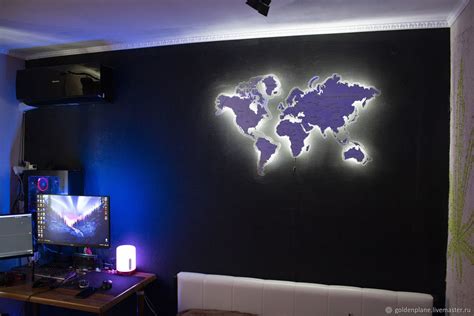 Дерево с подсветкой на стену 68 фото