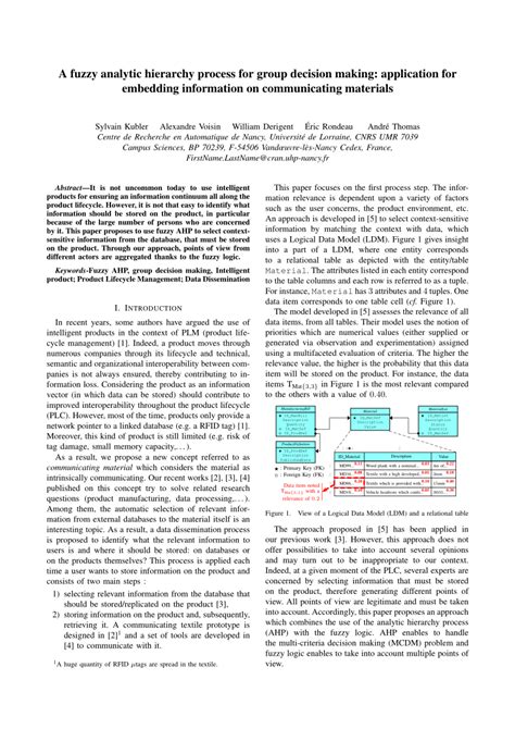 pdf a fuzzy analytic hierarchy process for group decision making