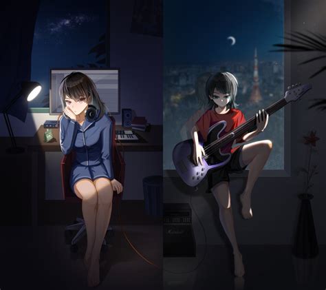 Safebooru 2girls Absurdres Amplifier Audio Interface Bang Dream Bang Dream Its Mygo