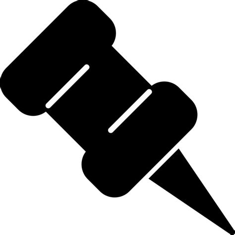 Pin Vector Icon 20364826 Vector Art At Vecteezy