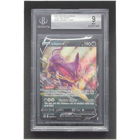 Liepard V Pokemon 2021 Chilling Reign 104 Bgs 9 Pristine Auction