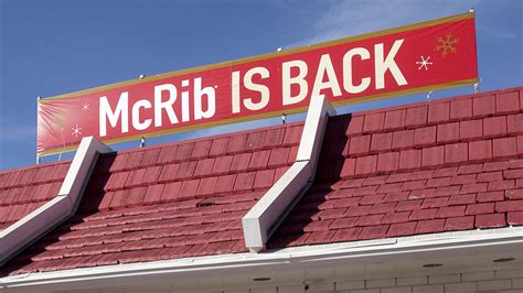 The Mcdonalds Mcrib May Have Returned For The Last Time Ever