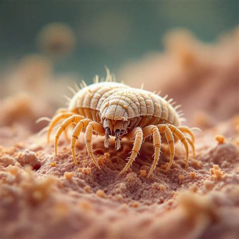 Demodex Mite On Human Skin Microscopic Detail Ai Art