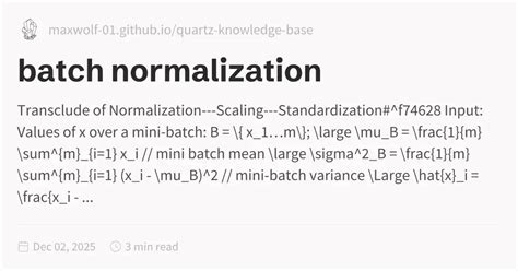 Batch Normalization
