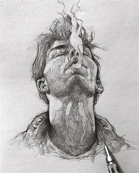 Pin By Mike W On Drawing Drawing People Travel Drawing Portrait Art