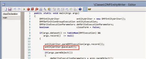 Dynamics Ax Blog Importance Of Savelast In Runbase Framework