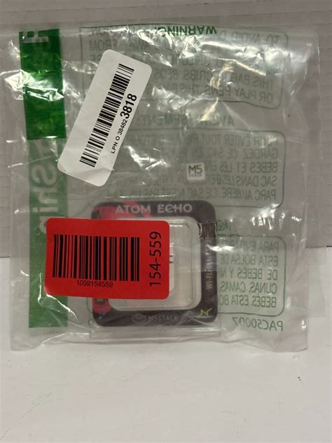 M5stack Atom Echo Programmable Smart Speaker Built In Esp32 Bluetooth Wifi New Ebay